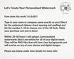 Personalized Watermark, Customized Watermark PNG, Company Name Waterma ...